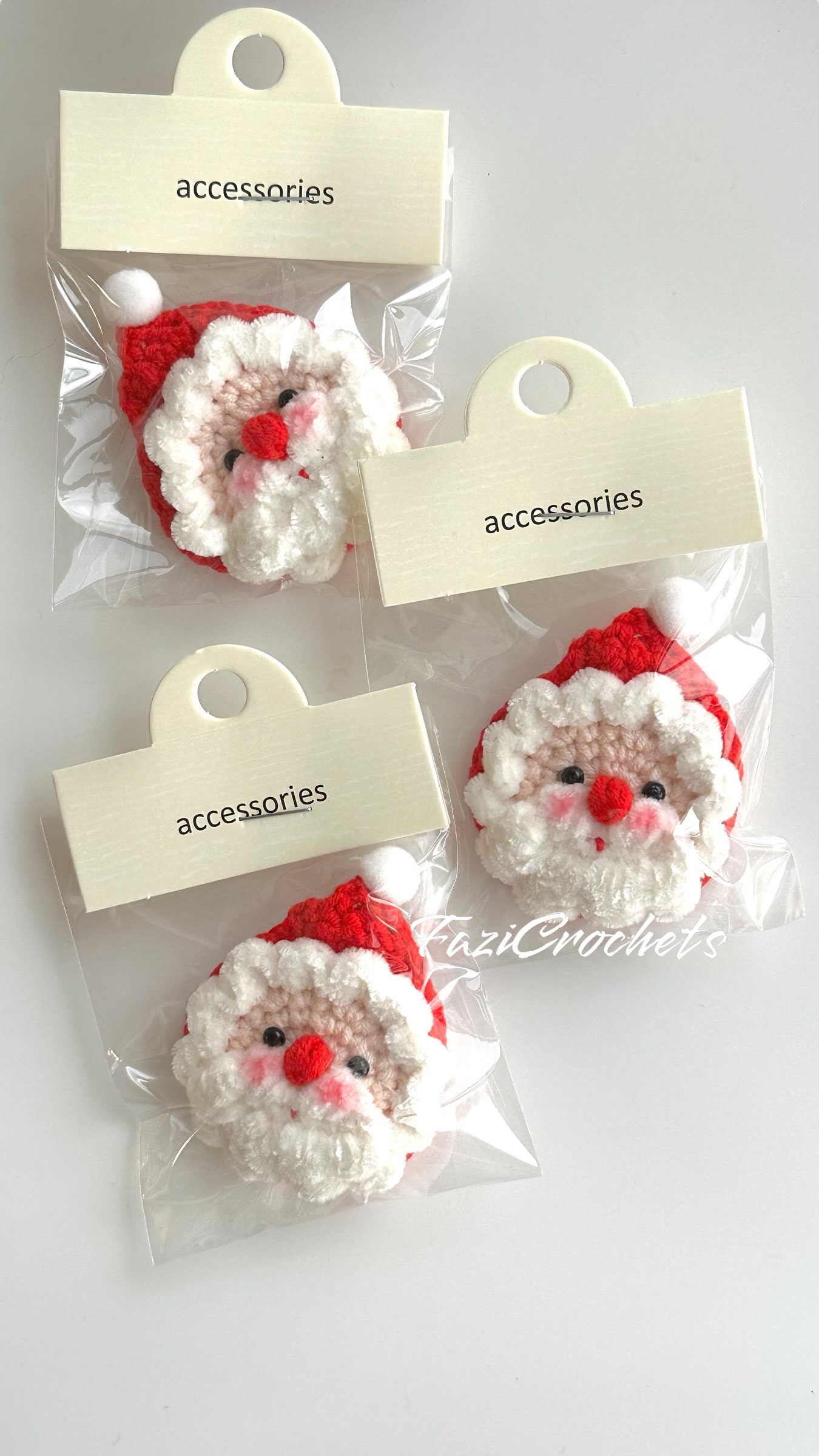 Crochet Santa Claus Pin - Etsy
