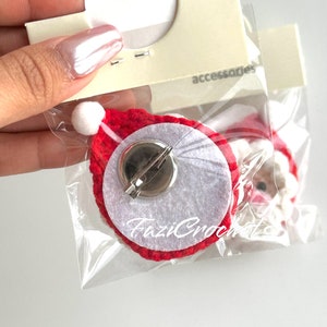 Crochet Santa Claus Pin - Etsy