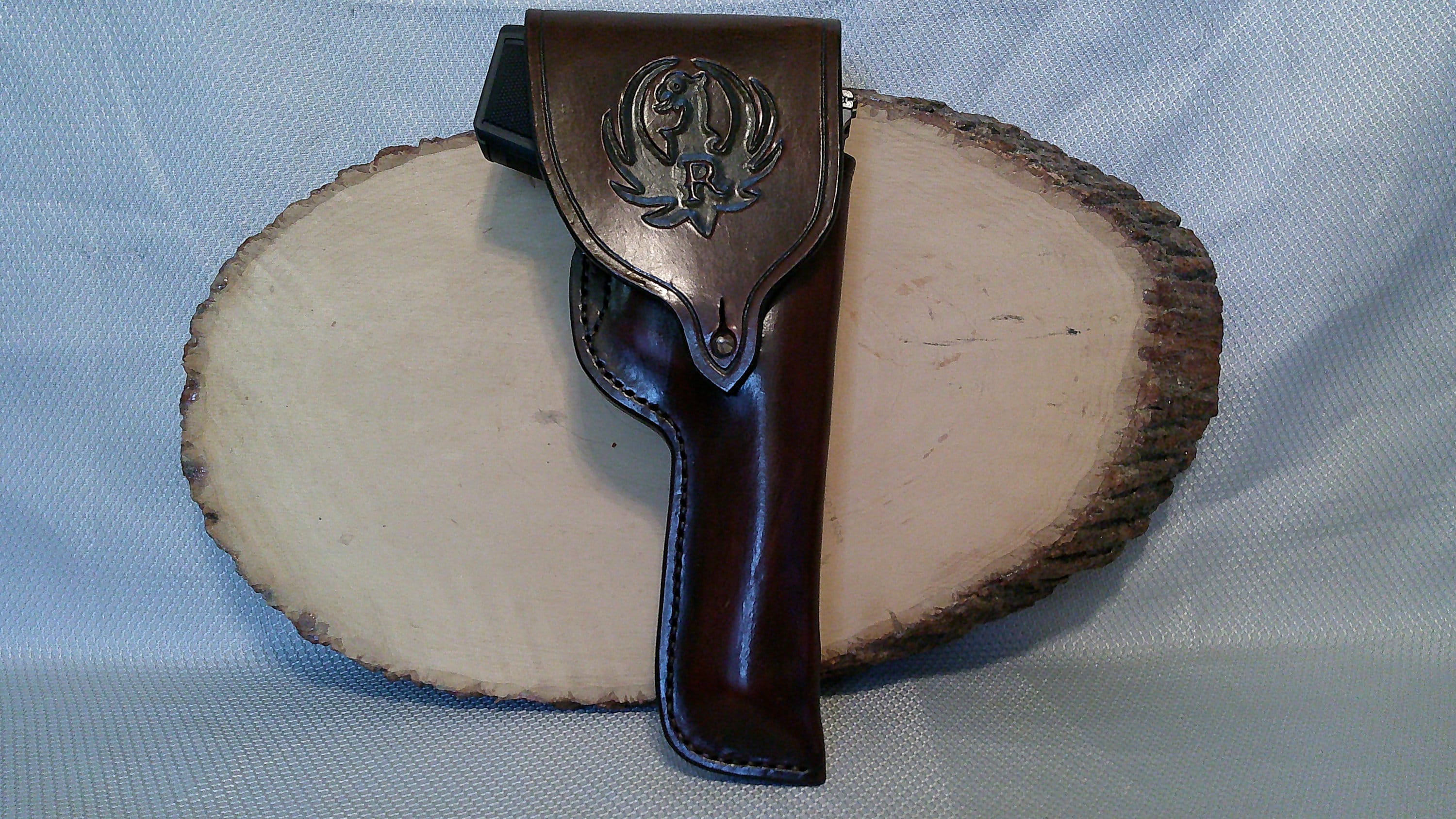 Awesome Leather Flap Holster for Ruger Mark 3, 22/45, 22lr Auto Pistol ...