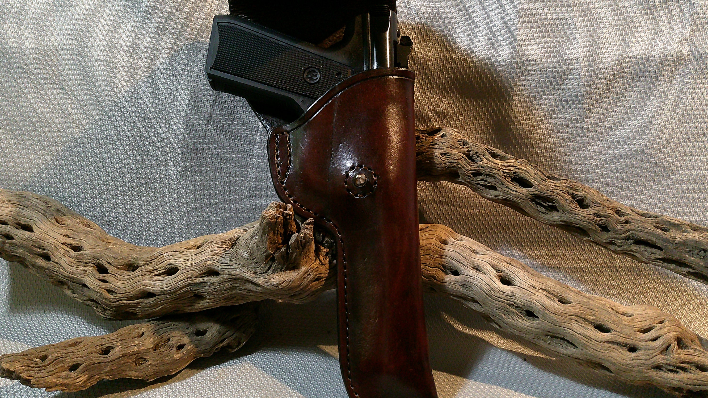 Awesome Leather Flap Holster for Ruger Mark 3, 22/45, 22lr Auto Pistol ...