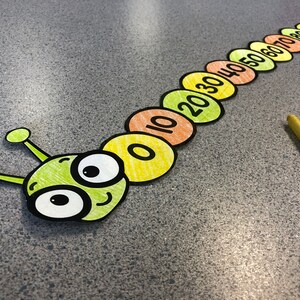 Skip Counting Caterpillars 2 5 10 Math Craft Activities - Etsy