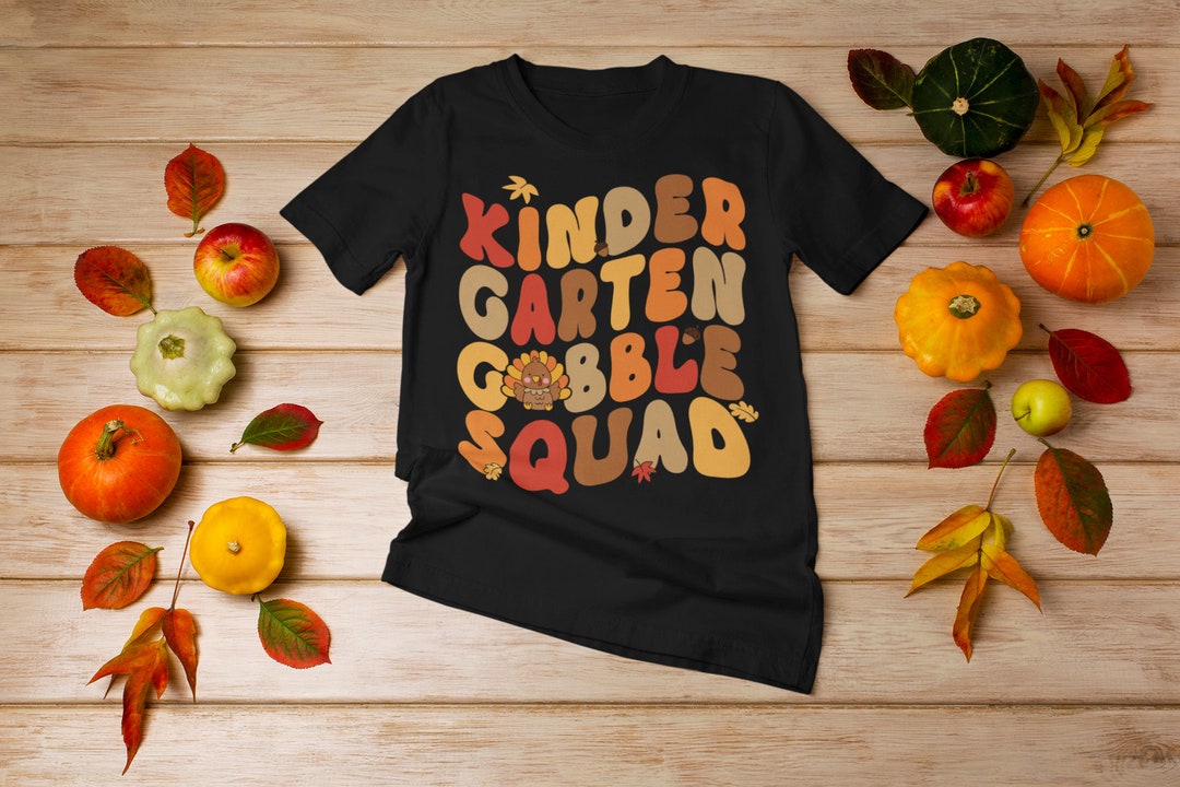 Kindergarten Gobble Squad Svg Thanksgiving Kindergarten - Etsy