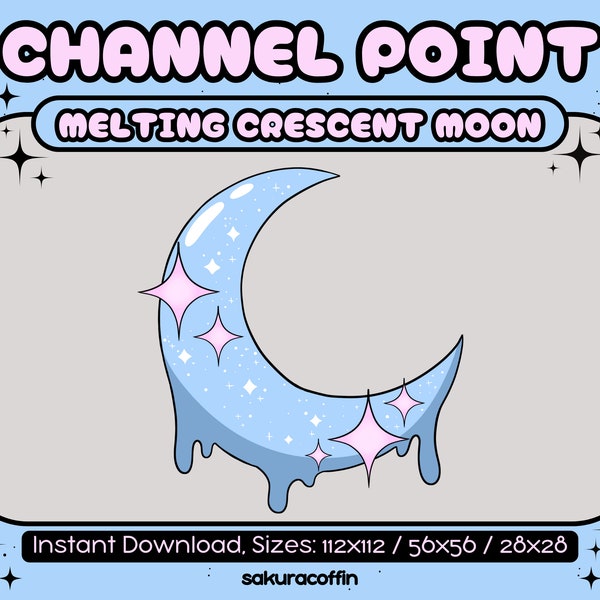 Twitch Channel Points Icon Pink Moon - Etsy