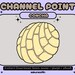 Yellow Concha Sweet Bread Channel Point Icon | Twitch Channel Points ...