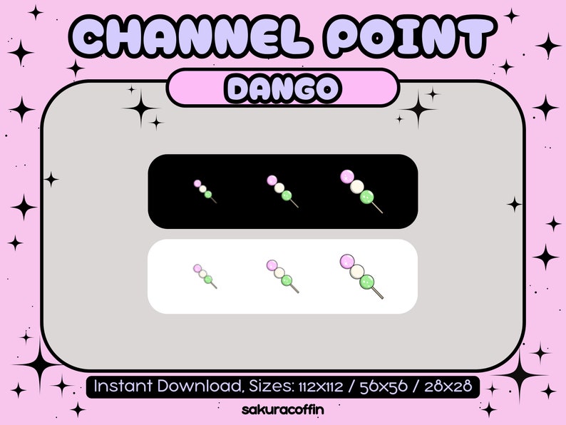Dango Cute Twitch Channel Point Icon / Emote - Etsy