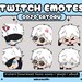 Cute Jjk Gojo Emotes | 6 Kawaii Emotes for Twitch and Discord | - Etsy