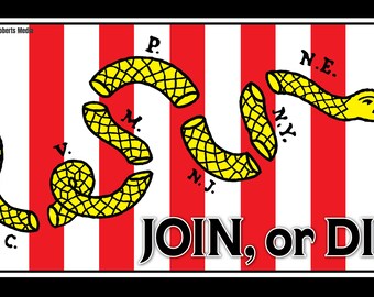 Join or Die Benjamin Franklin Print Poster - Etsy