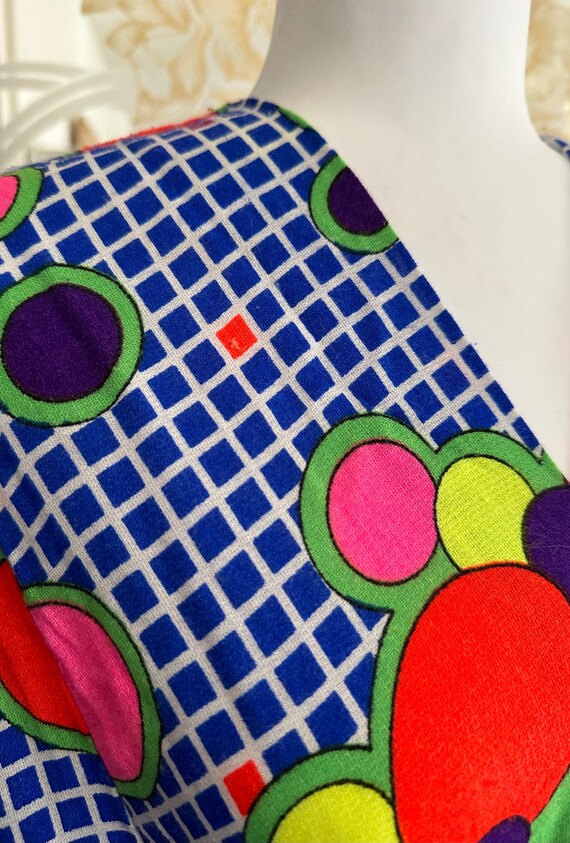 Vintage 70’s Neon Op-Art Caftan - Gem