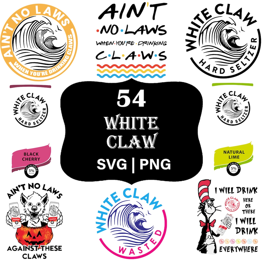 54 White Claw Svg White Claw Svg Instant Download Digital Files - Etsy