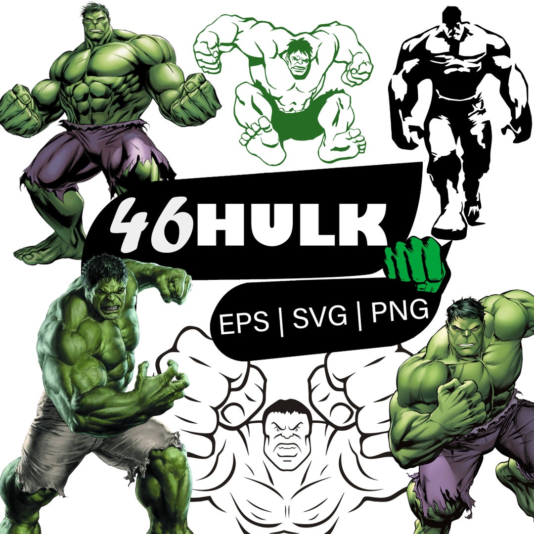 Hulk SVG Superhero Svg High Quality Layered Files Svg Files for Cricut ...