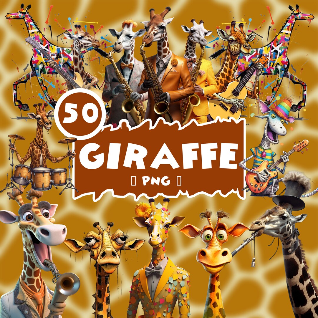 50 Giraffe Clipart Giraffe Clipart PNG Jungle PNG Giraffe Safari Animal ...