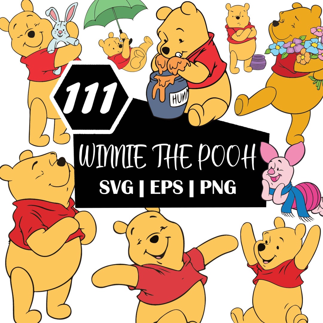 Winnie the Pooh Svg Winnie Cut File Winnie Files for Cricut or ...