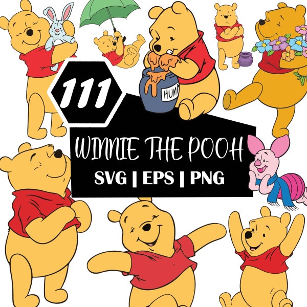 Winnie the Pooh Svg - Etsy