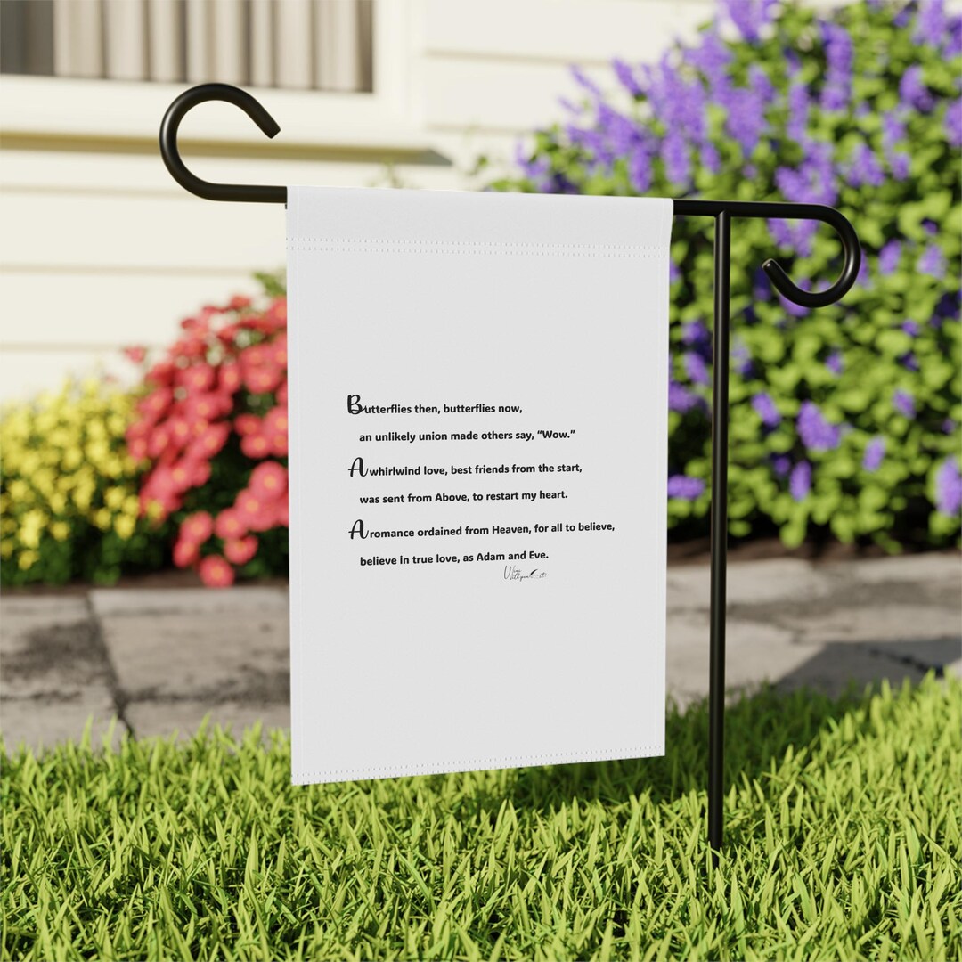Whirlwind Love Poem Garden & House Banner - Etsy