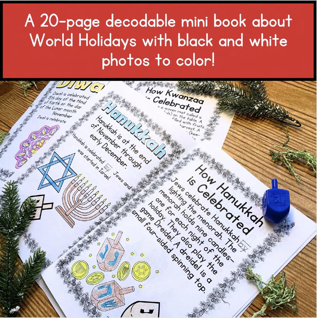 Winter Holidays Around the World Mini Book: Passport & Crafts Unit (1st ...