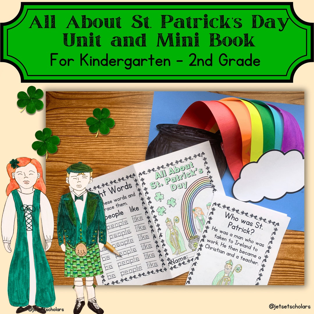 St. Patrick’s Day Unit for Homeschool With Mini Book, Crafts, and ...