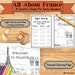 France Country Study Unit for Homeschool Early Readers K-2nd With ...