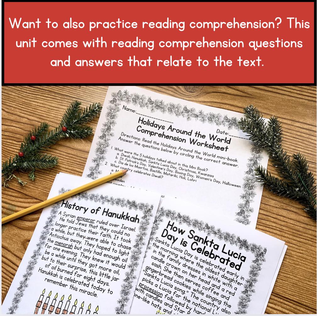 Holidays Around the World Printable Passport, Crafts, and Informational ...