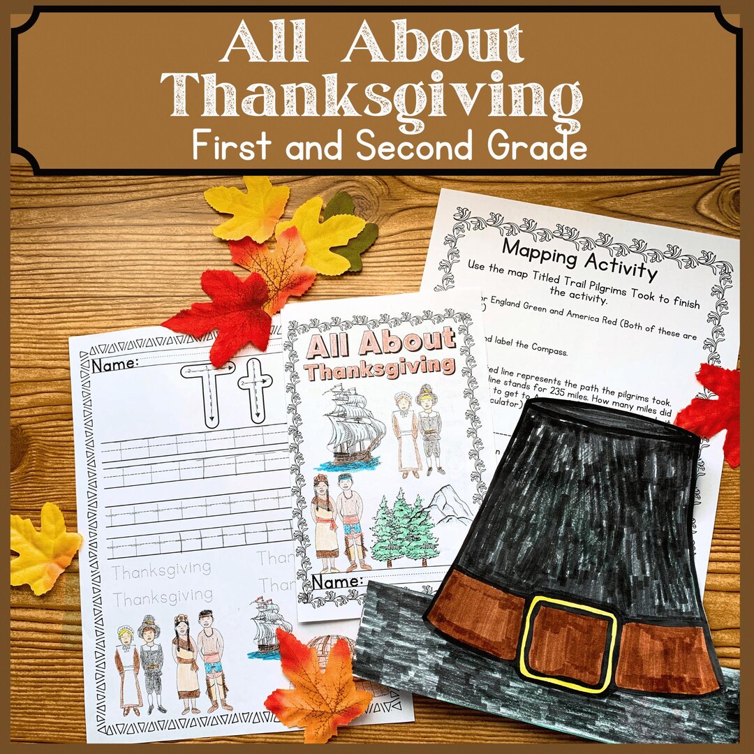 Thanksgiving Homeschool Unit With Printables, Activities, Mini Book for ...