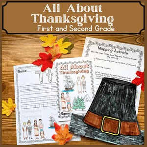 Thanksgiving Homeschool Unit With Printables, Activities, Mini Book for ...