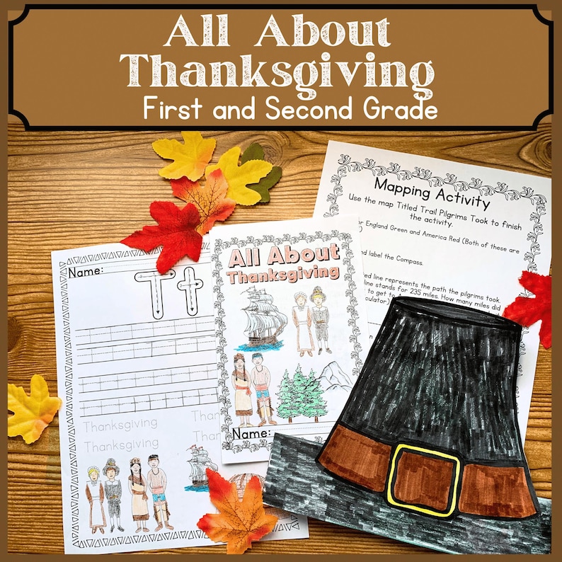 Thanksgiving Homeschool Unit With Printables, Activities, Mini Book for ...