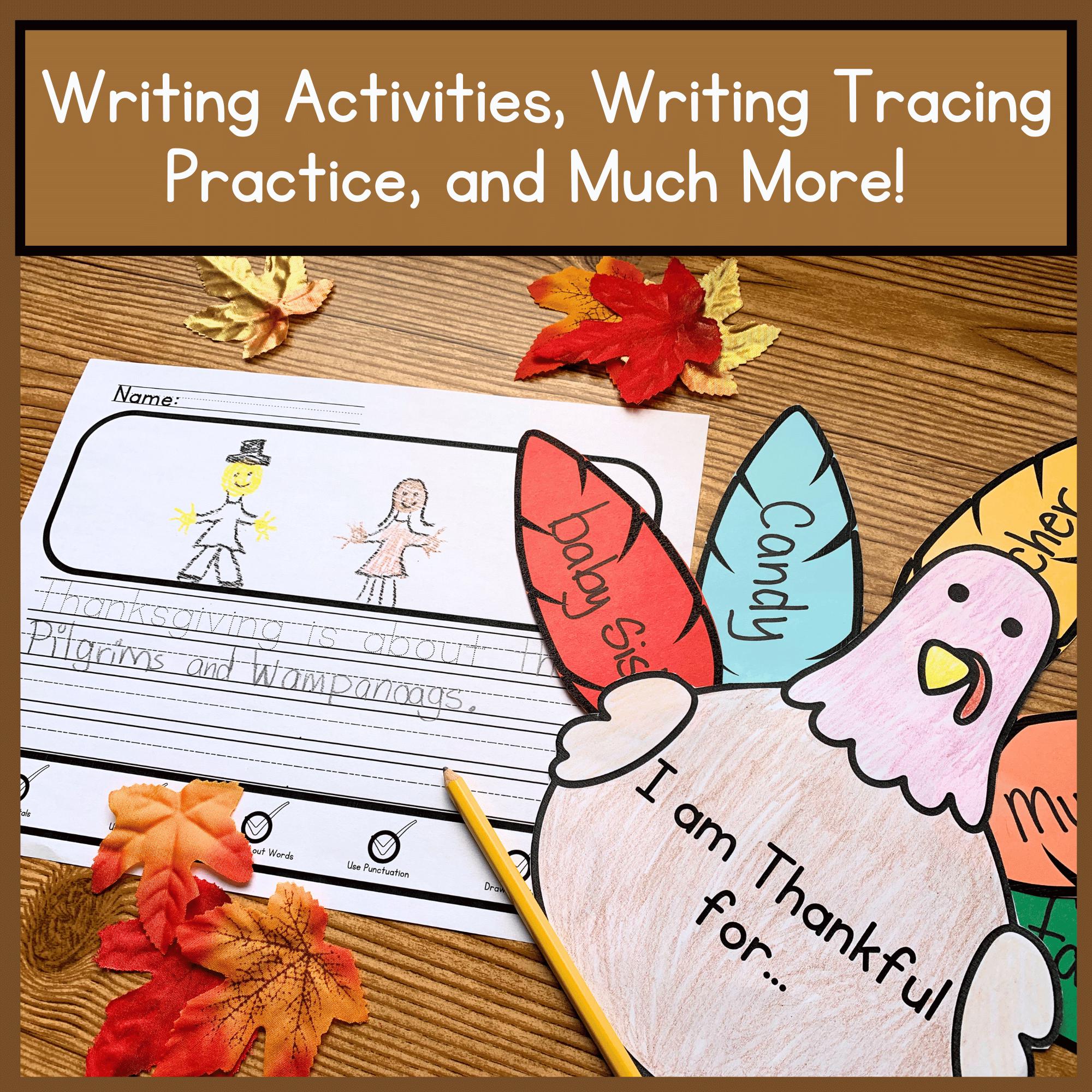 Thanksgiving Homeschool Unit With Printables, Activities, Mini Book for ...