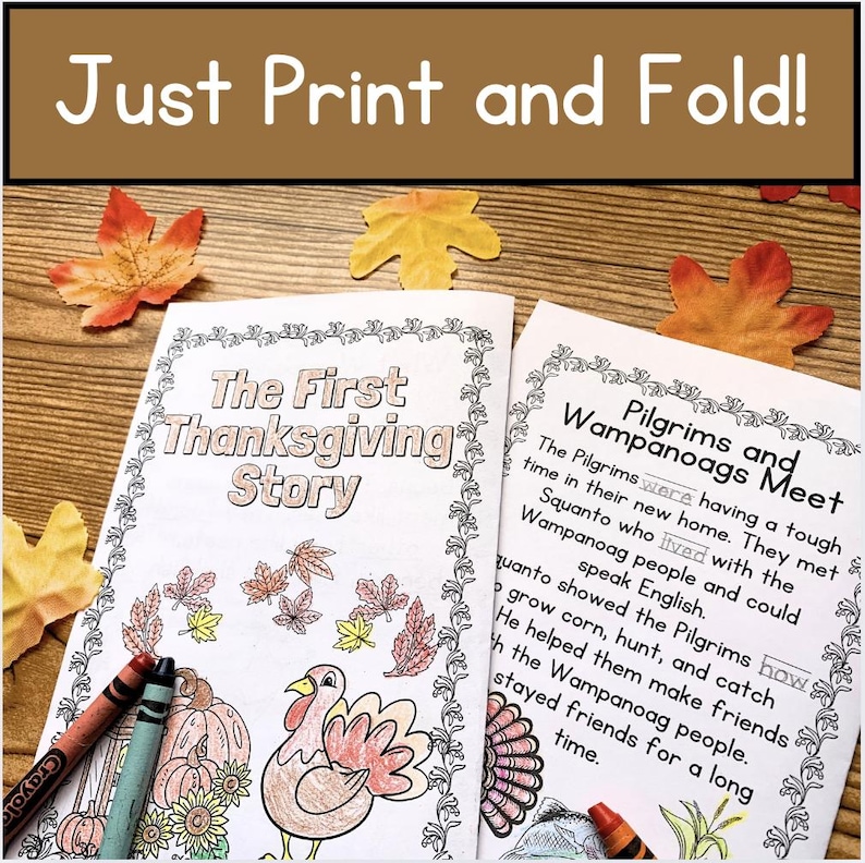 Thanksgiving Homeschool Unit With Printables, Activities, Mini Book for ...