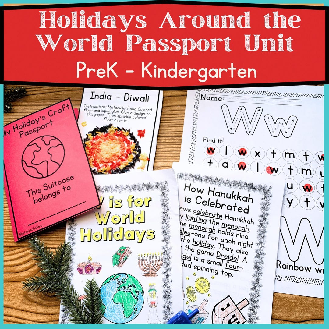 Holidays Around the World Unit for Kindergarten and Preschool ...