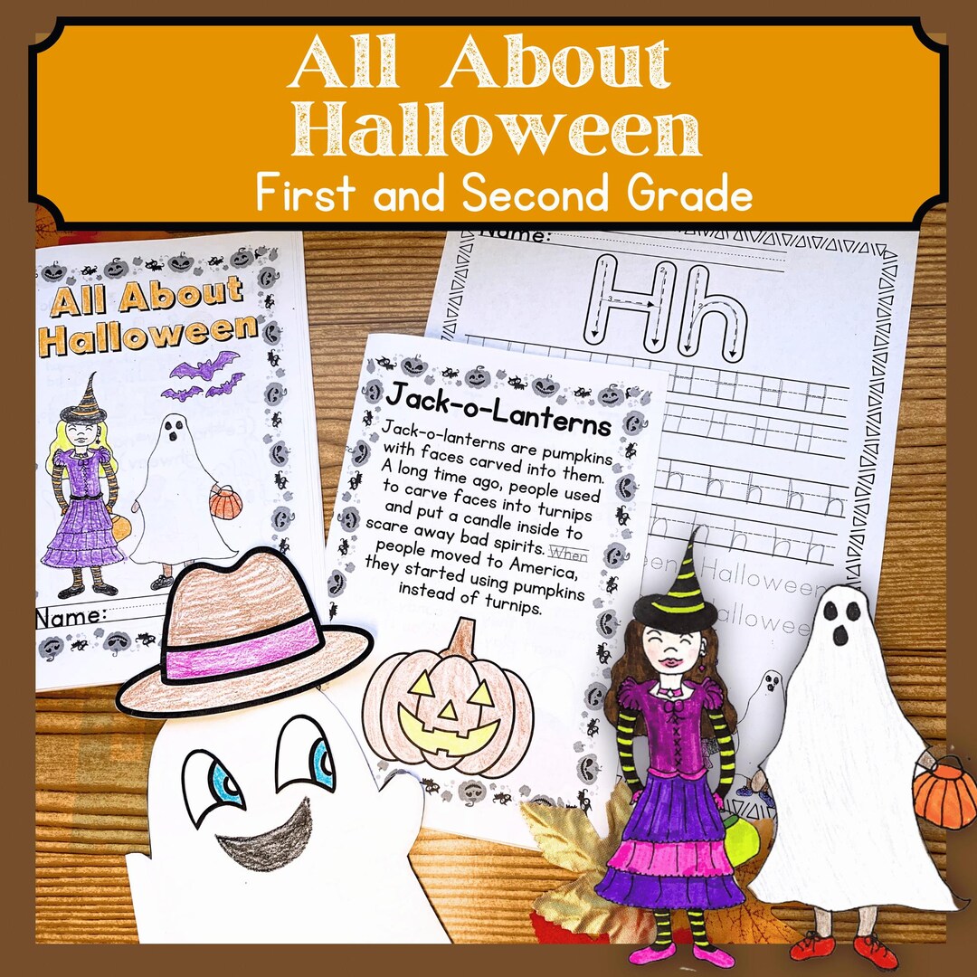 Halloween Mini Book for Homeschool 1st and 2nd Grade, Reading ...