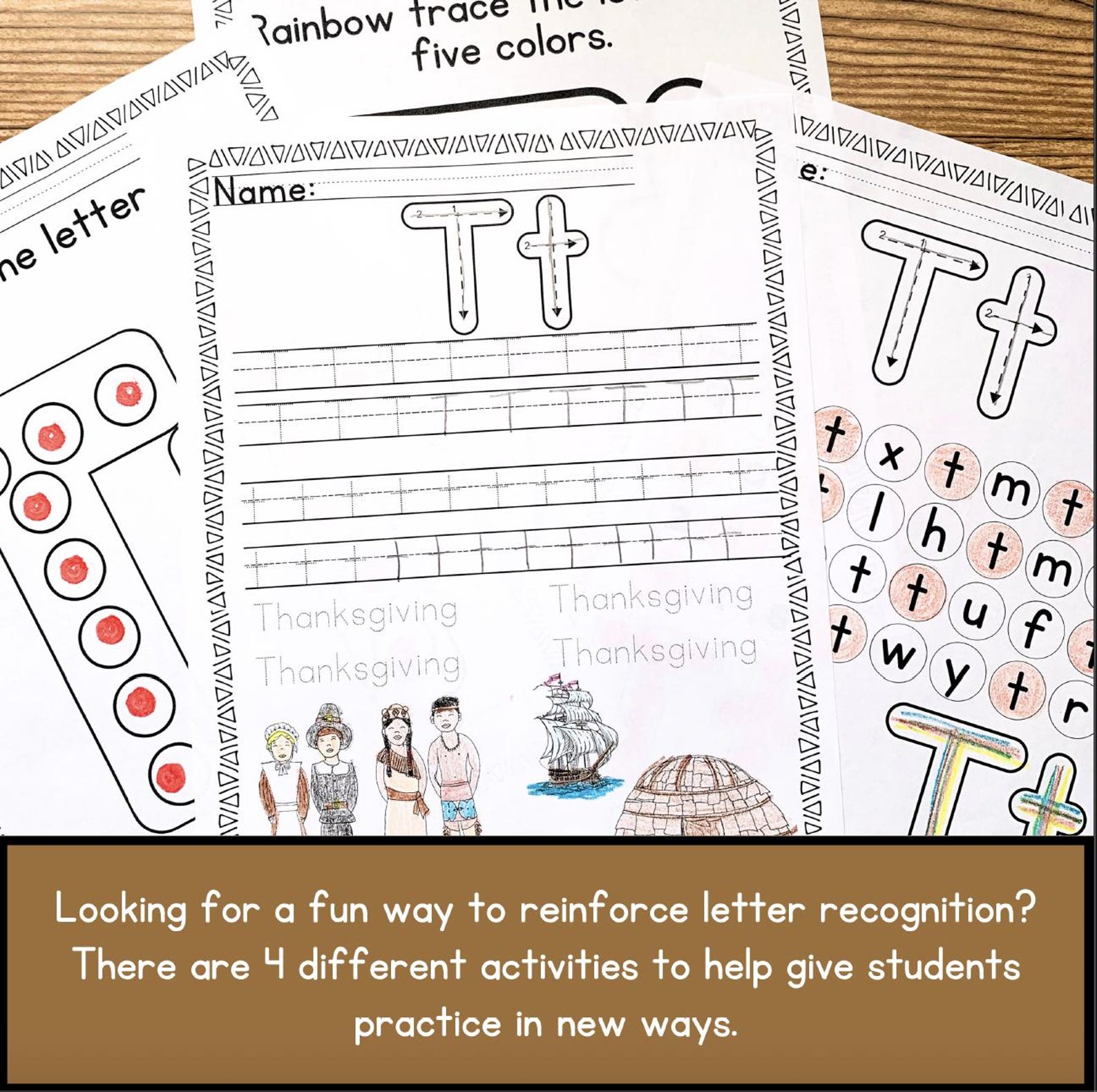 Kindergarten Thanksgiving Homeschool Unit and Mini Book With Coloring ...