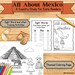 Mexico Country Study Unit for Homeschool Early Readers K-2nd With ...