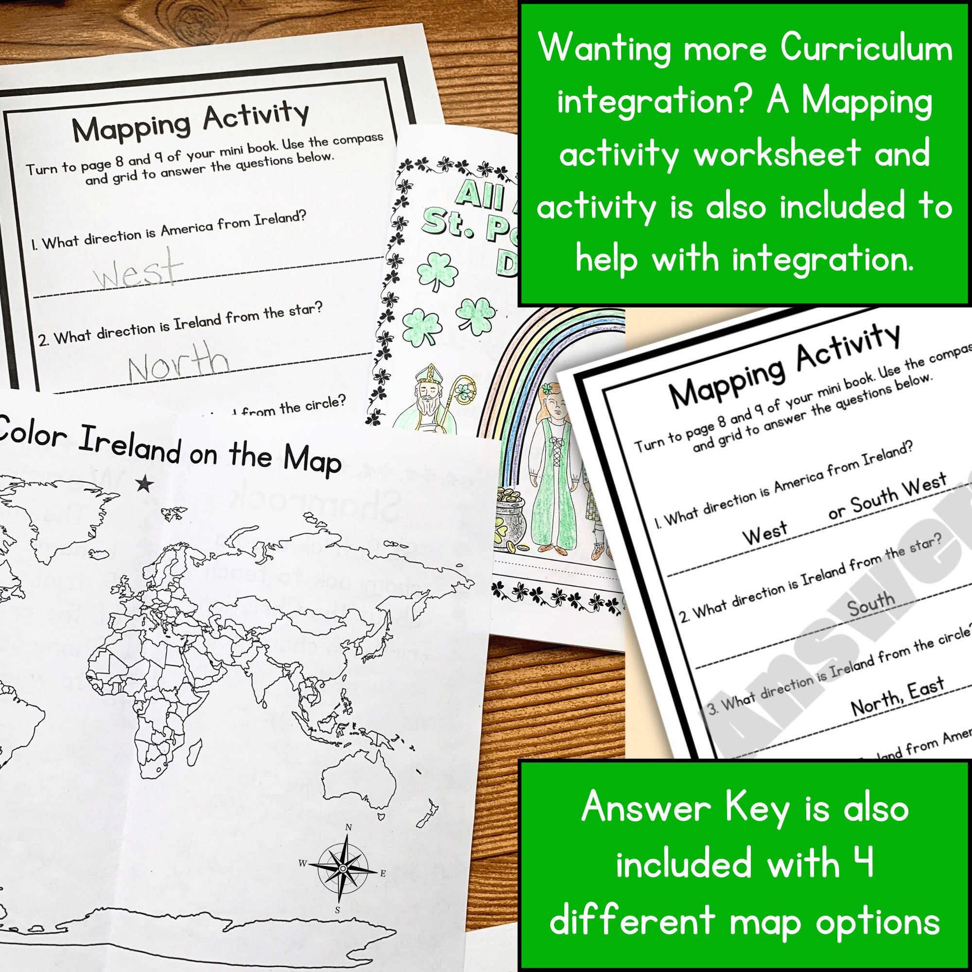 St. Patrick’s Day Unit for Homeschool With Mini Book, Crafts, and ...