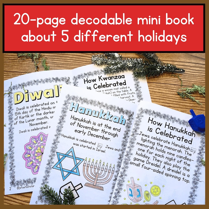 Winter Holidays Around the World Mini Book: Passport & Crafts Unit (1st ...