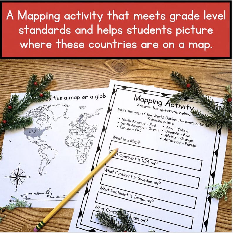 Holidays Around the World Mini Book: Passport & Crafts Unit (1st-2nd ...