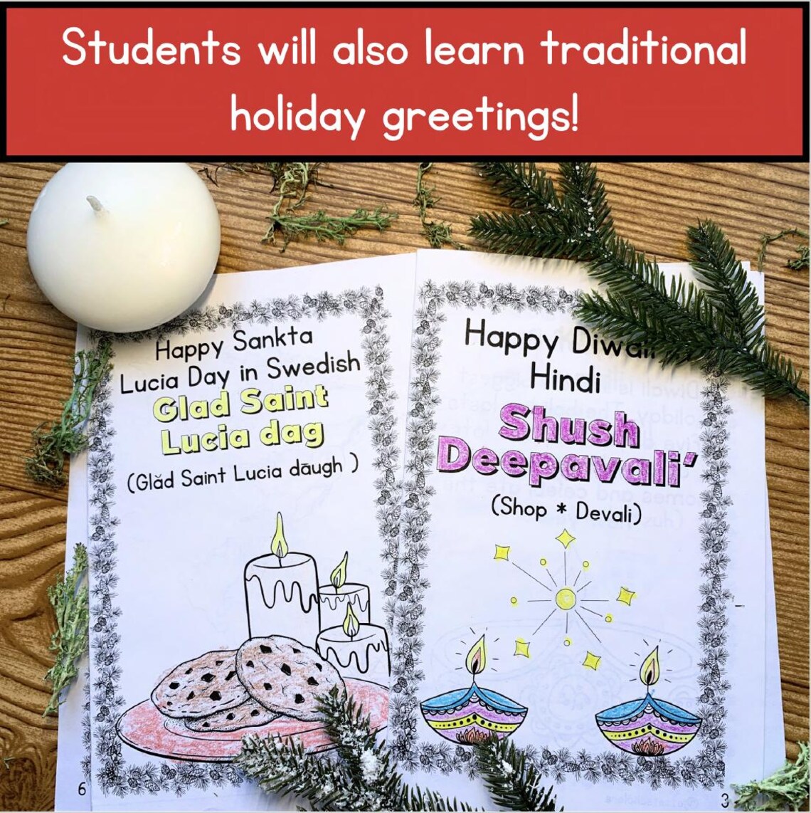 Winter Holidays Around the World Mini Book: Passport & Crafts Unit (1st ...