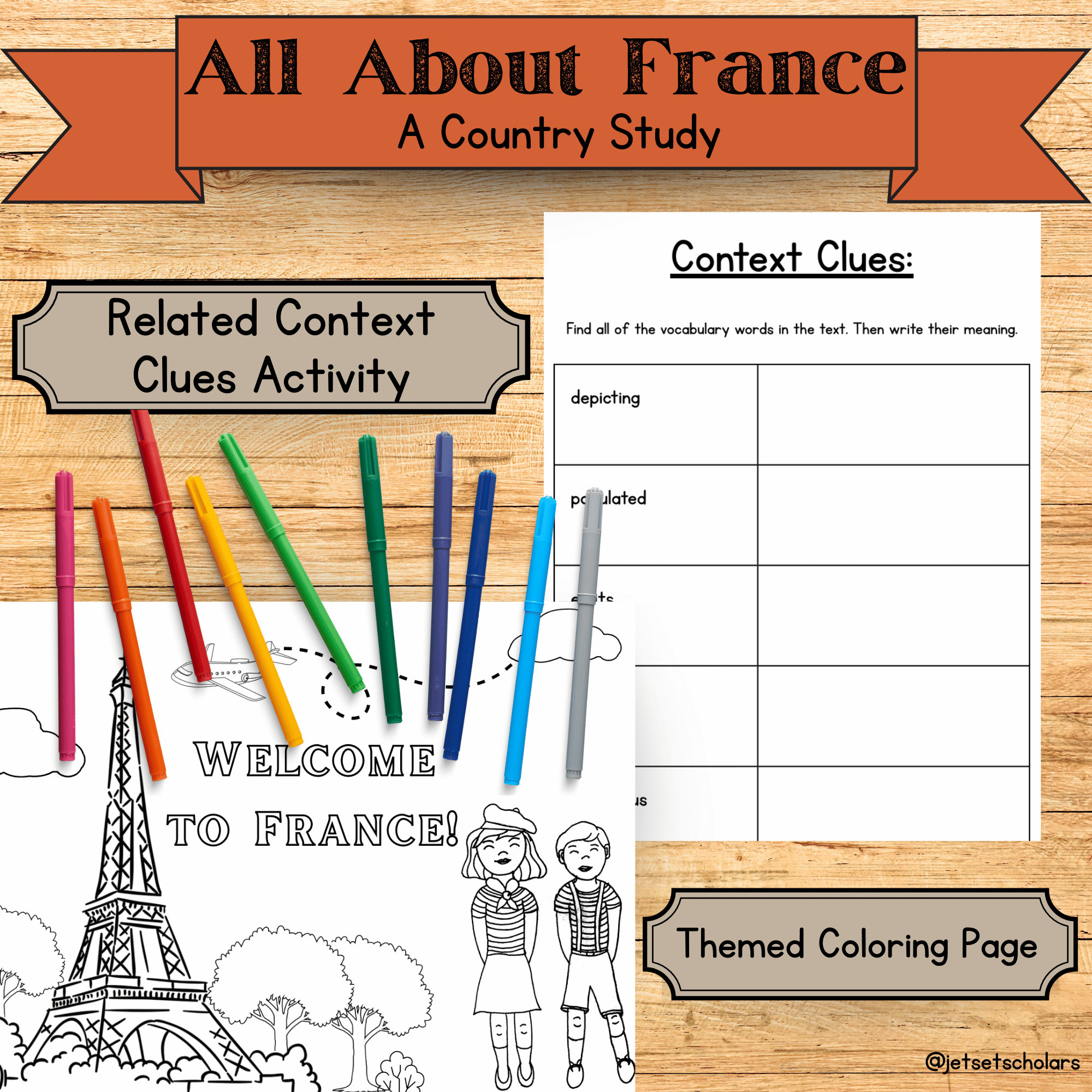 All About France Unit Study country Study Mini Book With Vocabulary ...