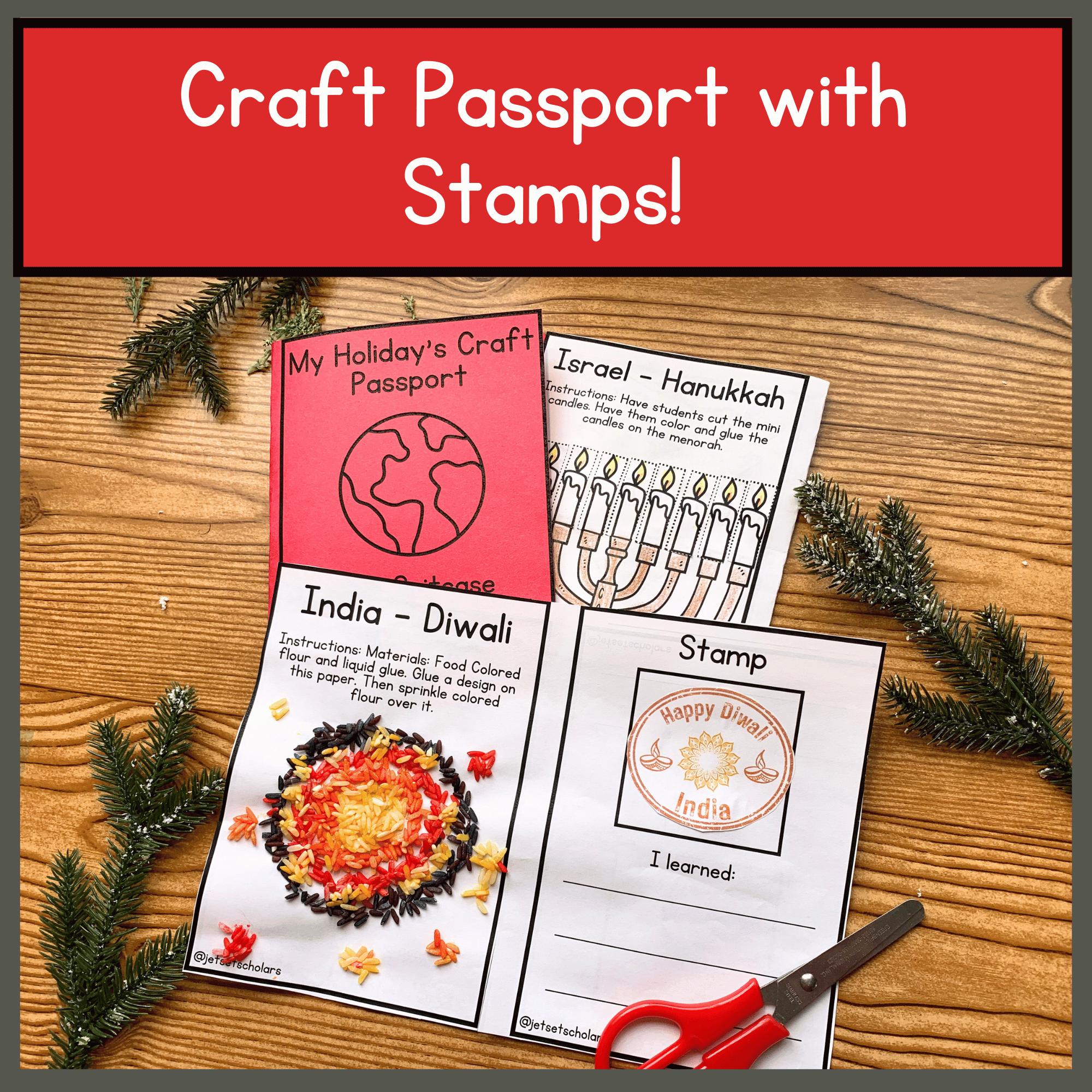 Holidays Around the World Printable Passport, Crafts, and Informational ...