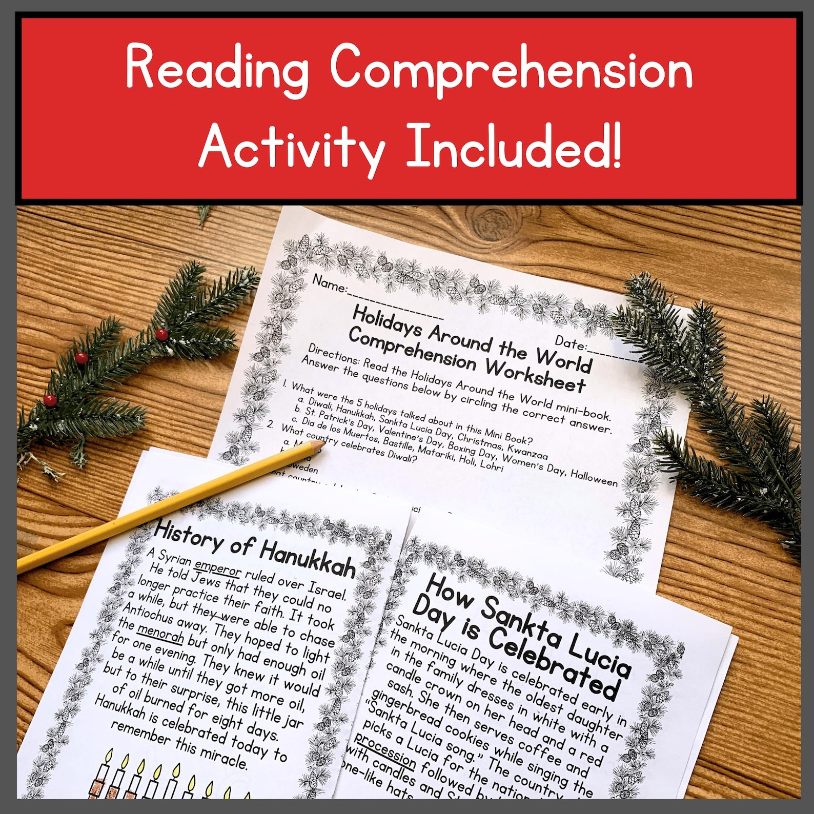 Holidays Around the World Printable Passport, Crafts, and Informational ...