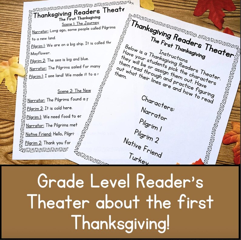 Kindergarten Thanksgiving Homeschool Unit and Mini Book With Coloring ...