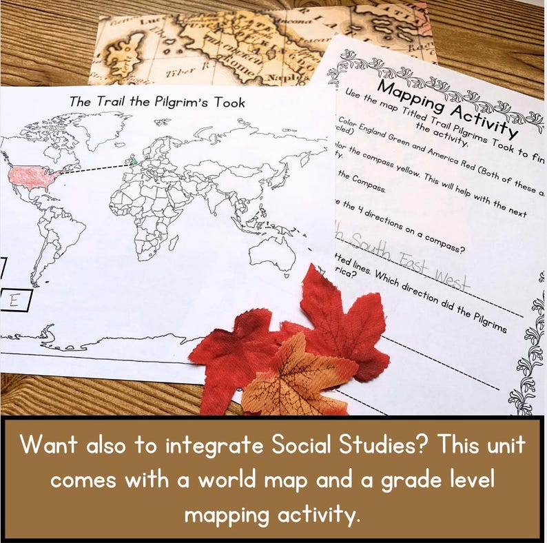 Thanksgiving Homeschool Unit With Printables, Activities, Mini Book for ...