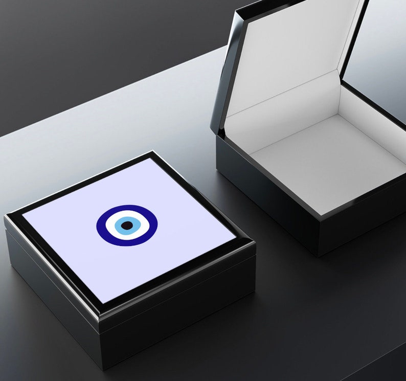 Evil Eye Trinket Box Crystal Storage Witchy Jewelry Box - Etsy