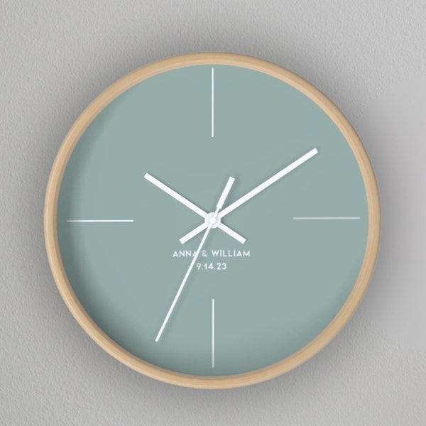 Sage Green Wall Clock - Etsy