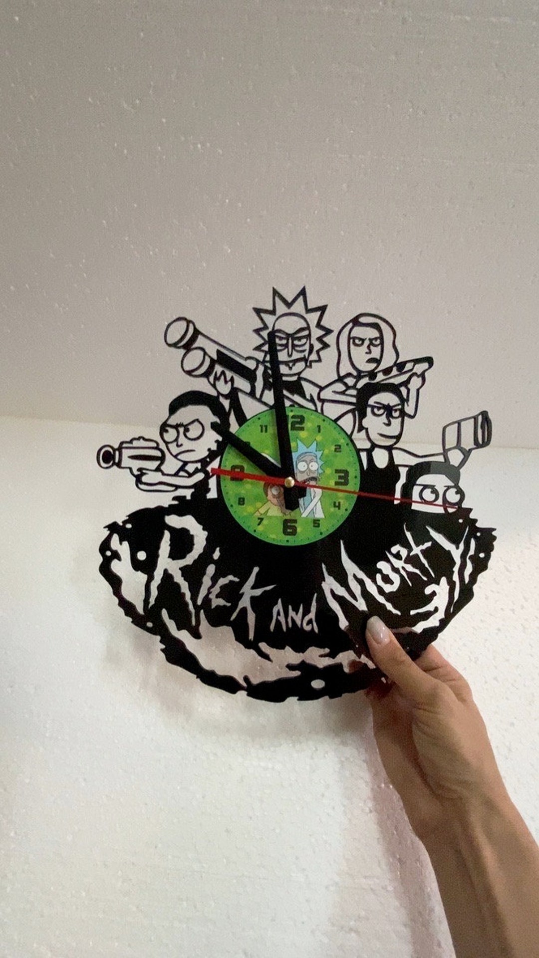 Rick and Morty Cartoon Wall Decor Art Gifts Clock - Etsy