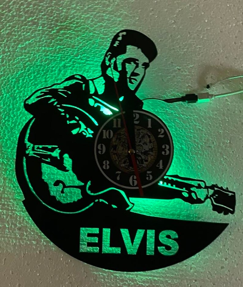 Elvis Presley Gifts Wall Decor Clock Music Rock and Roll Gift - Etsy