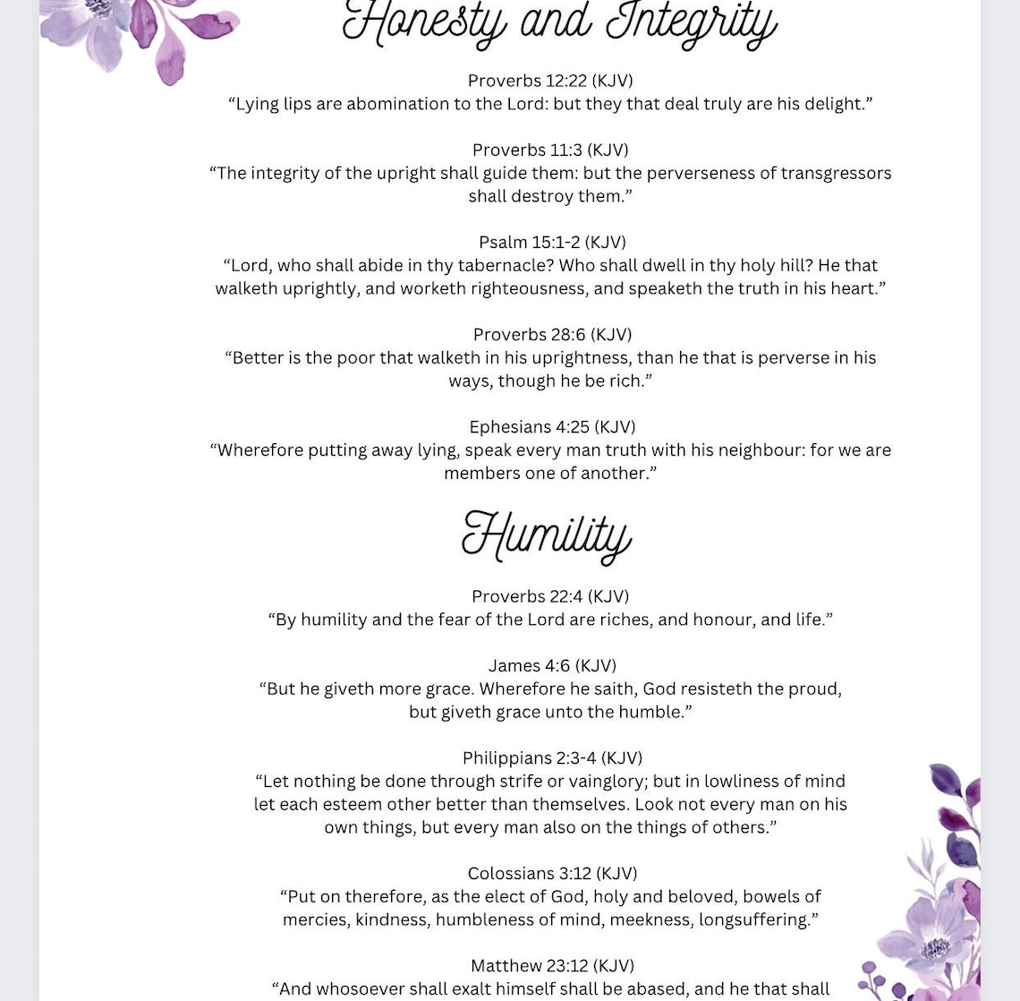Prayer Bible Themes, 100 Everyday Prayer Verses - Etsy