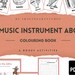 ABC of Music Instruments: Printable Coloring Book With Extra Activities ...