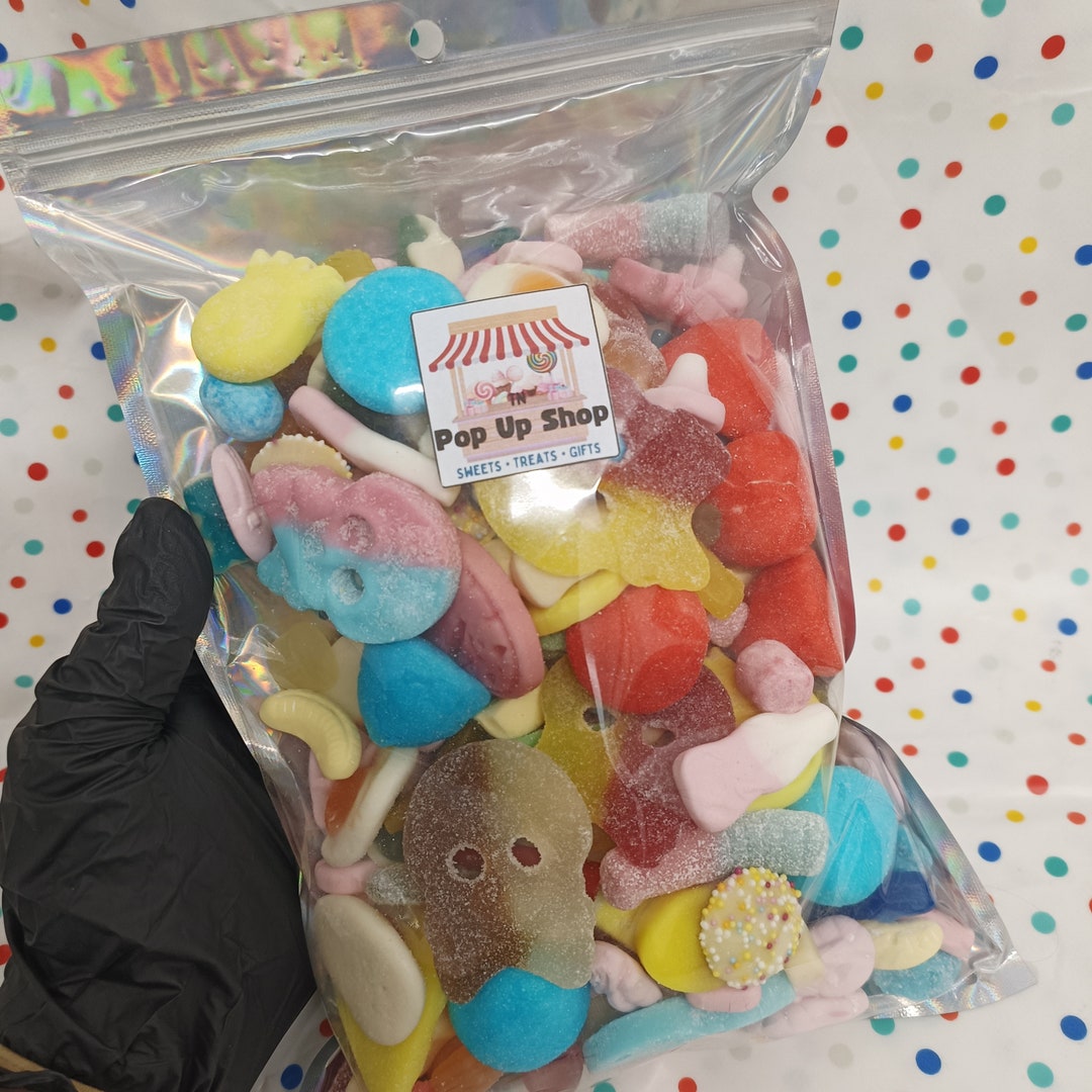 Mega Pick N Mix Pouch Jelly, Fizzy and Chocolate Mix, Mystery Mix, Mega ...