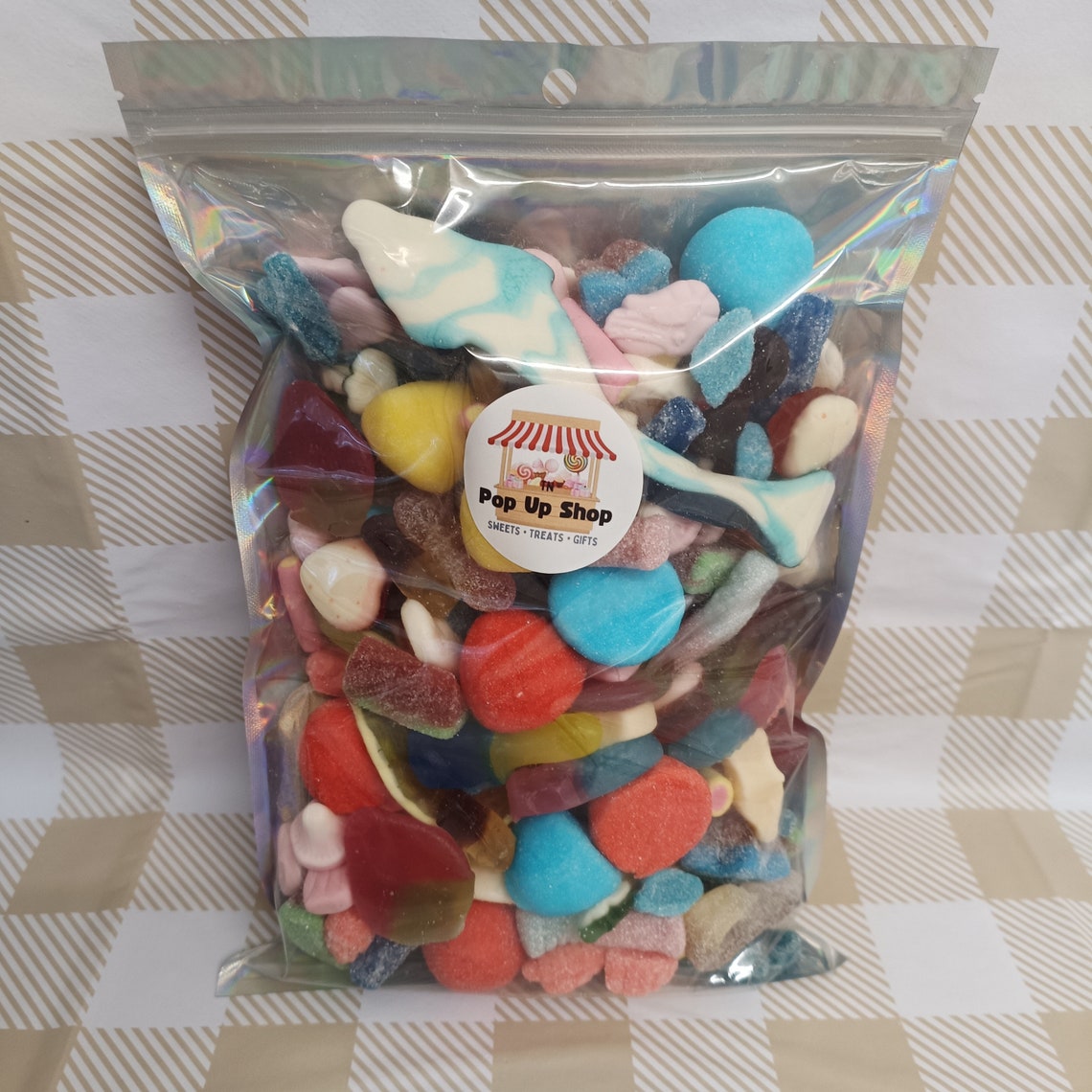1KG Pick and Mix Sweets Pouch Jelly, Fizzy & Foam Mix Sweet Bag. - Etsy