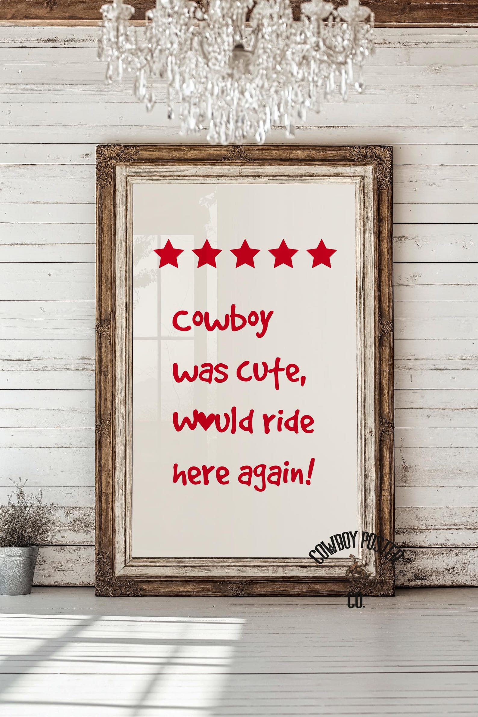 Cowboy Was Cute Typography Poster, Western Room Poster, Western Room ...