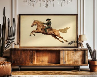 Cowboy Outlaw Bubblegum Western Room Poster, Ranch Decor, Western Room ...